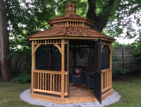Octagon Gazebos Available Now | Space Makers Sheds